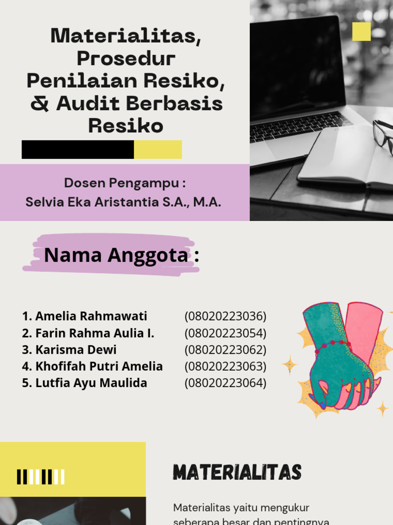 Materialitas, Penilaian Risiko, Audit Risiko | PDF