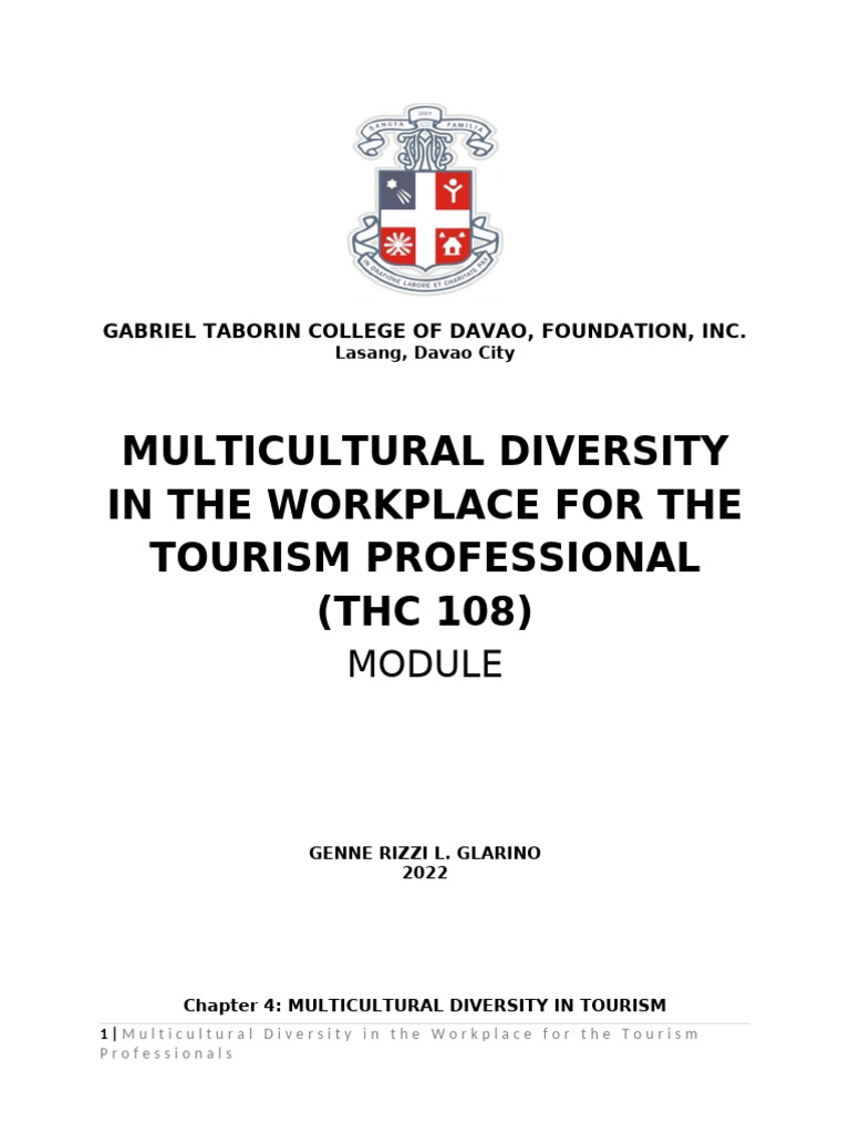 2nd Trinal - THC 108 - MULTI CULTURAL | PDF | Tourism | Multiculturalism