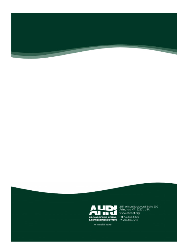 AHRI Guideline F (SI)-2015 | PDF | Ventilation (Architecture) | Humidity
