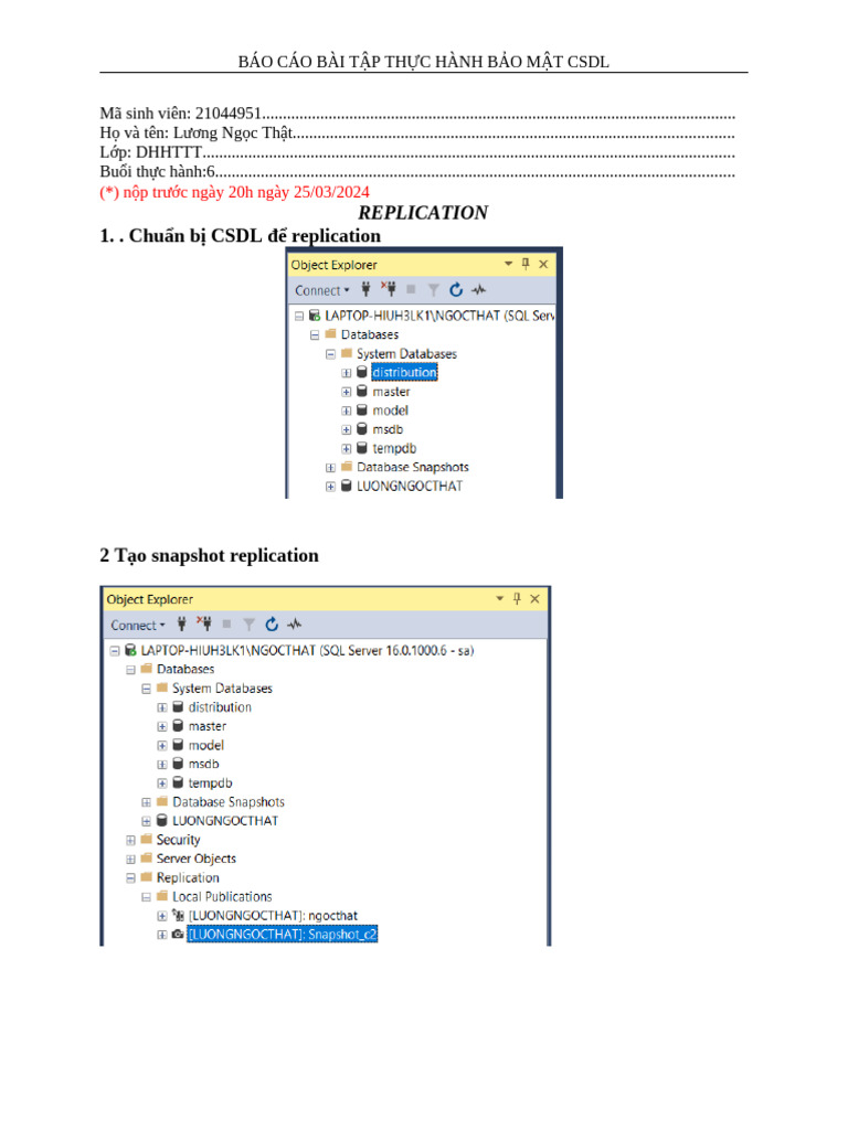 BaoCao-BaoMatCSDL-Tuan7-LuongNgocThat-21044951 | PDF
