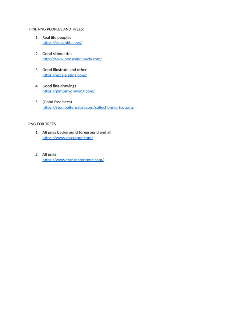 Fine PNG Peoples and Trees | PDF