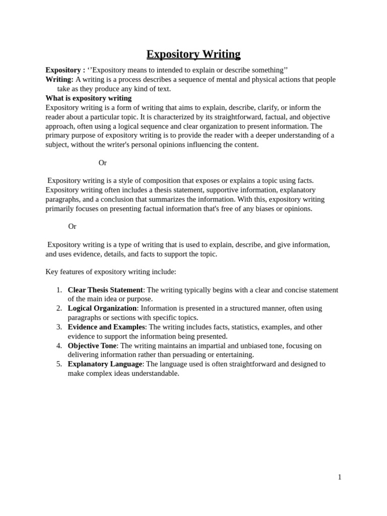Understanding Expository Writing | PDF | Essays | Human Communication