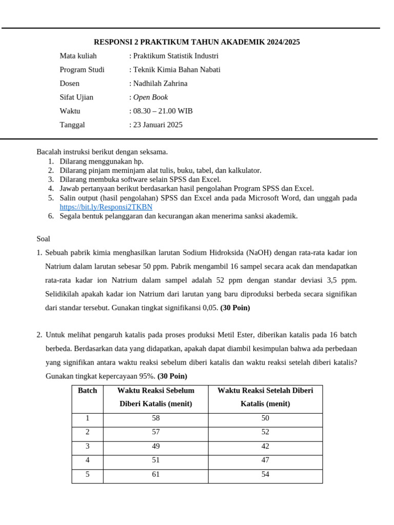 Soal - Responsi - 2 Zetha Azurah (2312049) | PDF