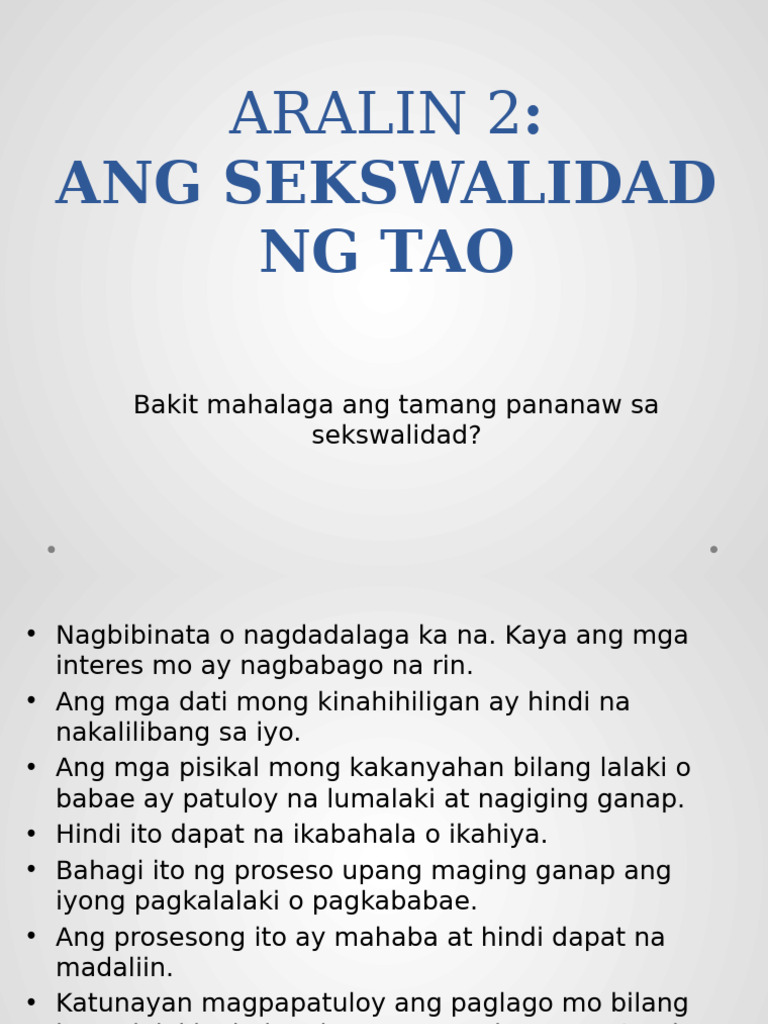 Esp 8 Aralin 2 4th Grading | PDF