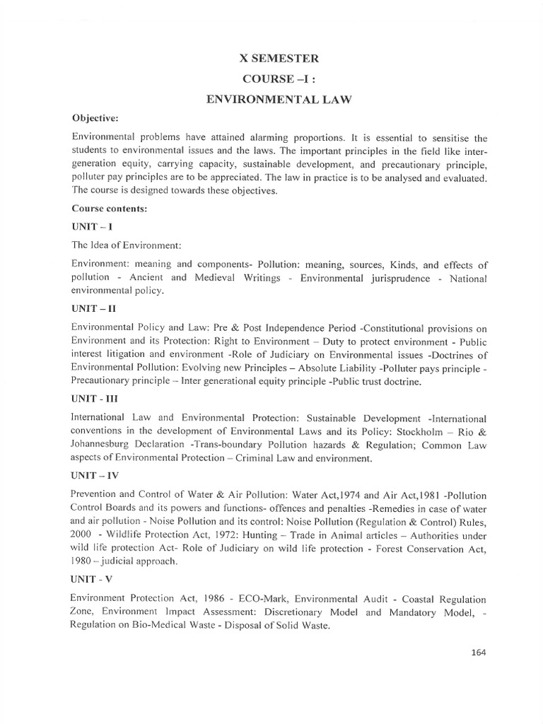 X Semester Ballb Kslu Syllabus | PDF