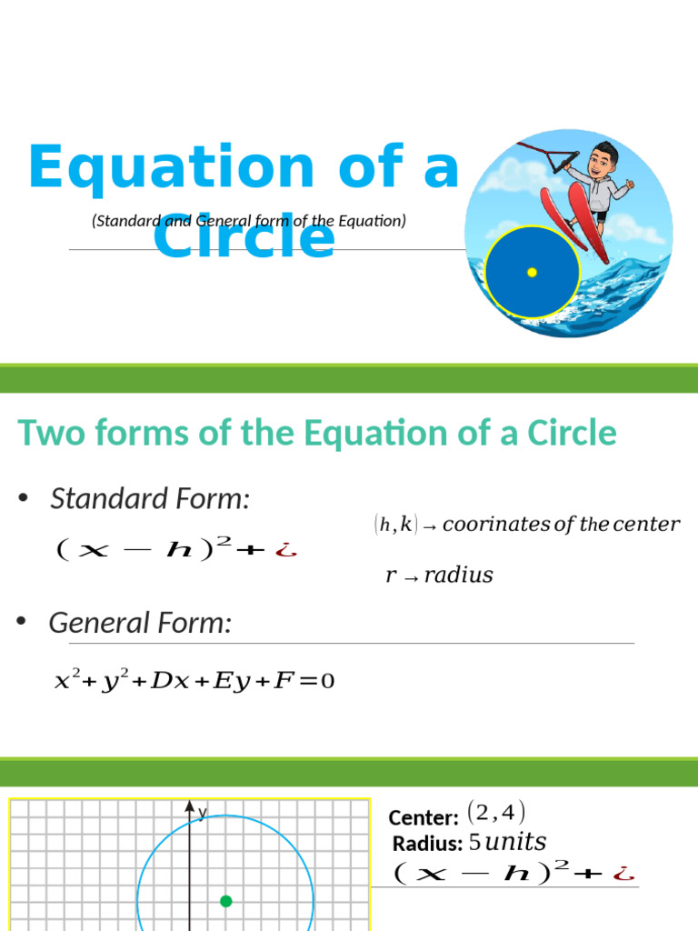 Circle Equation: Center & Radius | PDF
