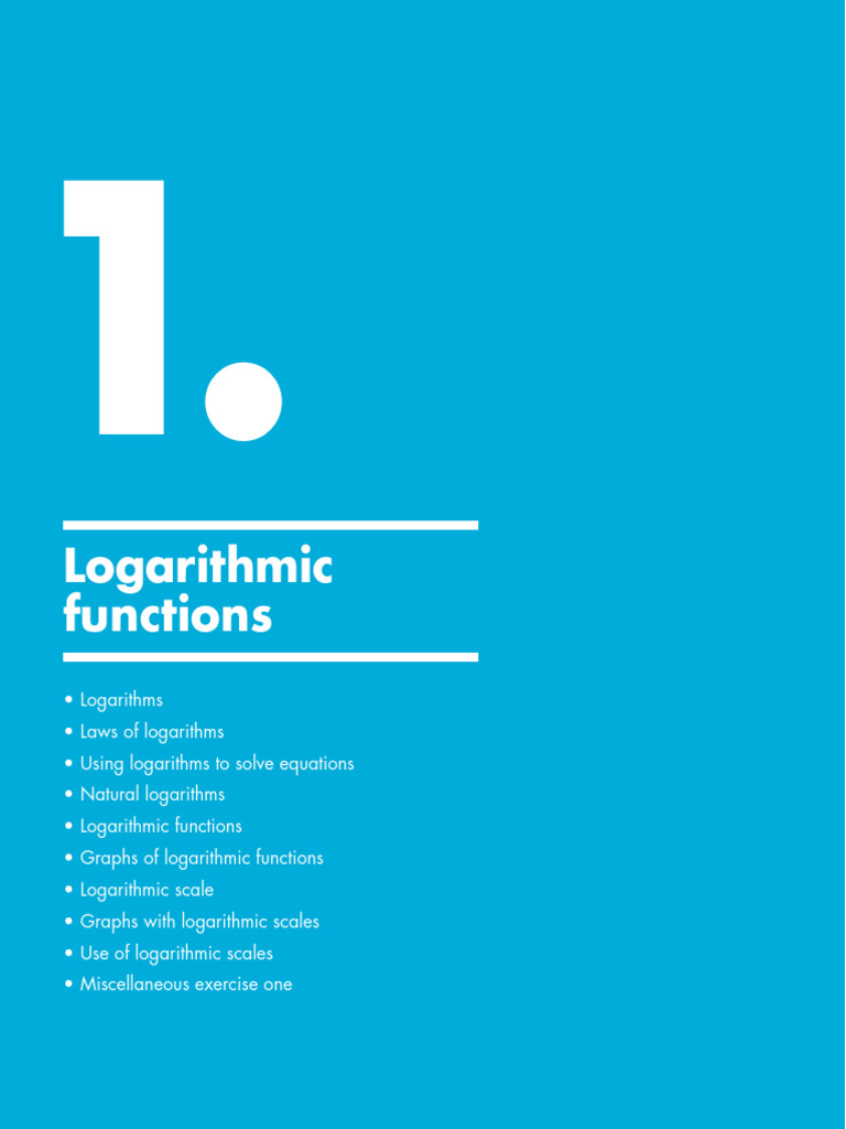 01 Sadler Maths Methods U4 95205 TXT 6pp | PDF | Ph | Logarithm