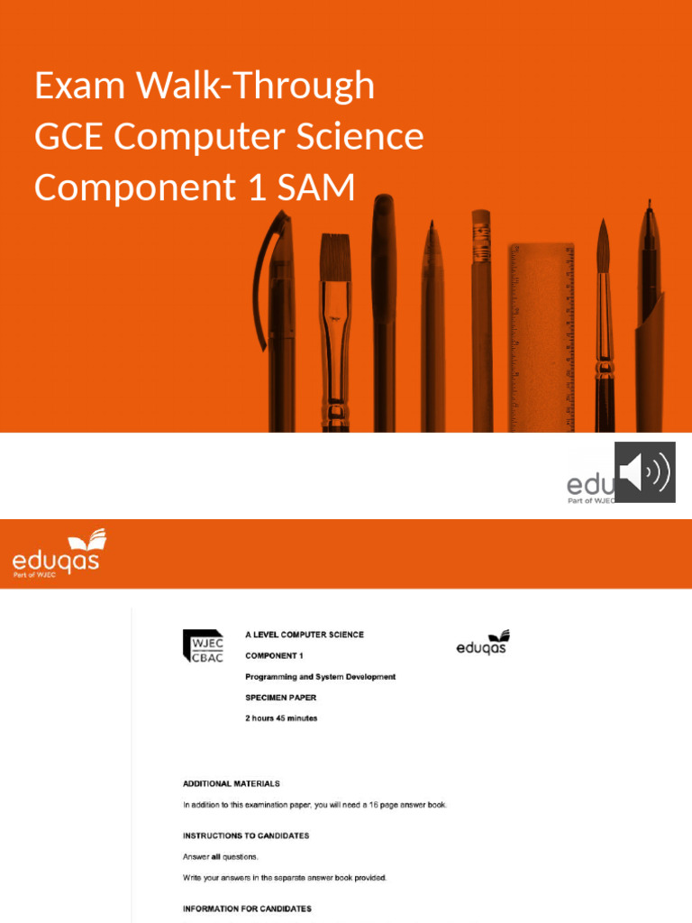 Eduqas Gce Computer Science Component 1 Ewt Pdf