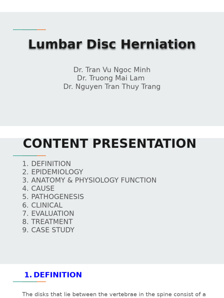 Lumbar Disc Herniation | PDF | Diseases And Disorders | Musculoskeletal System