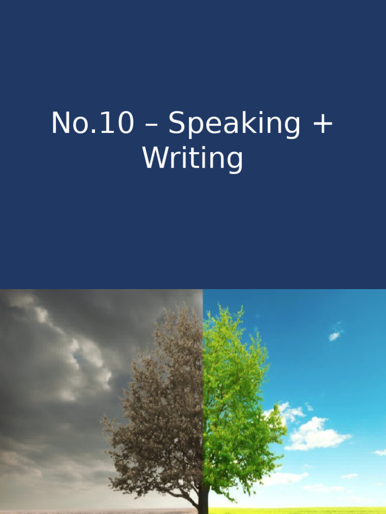 Speaking and Writing Task Guide | PDF