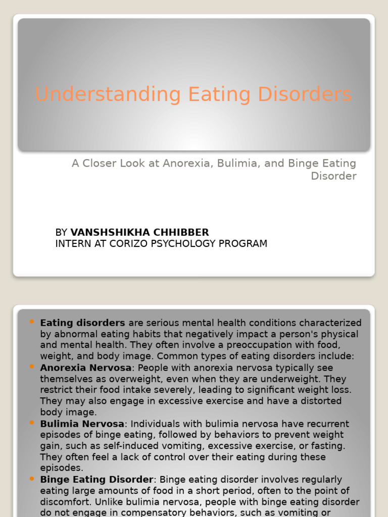 Eating Disorder | PDF | Eating Disorder | Bulimia Nervosa