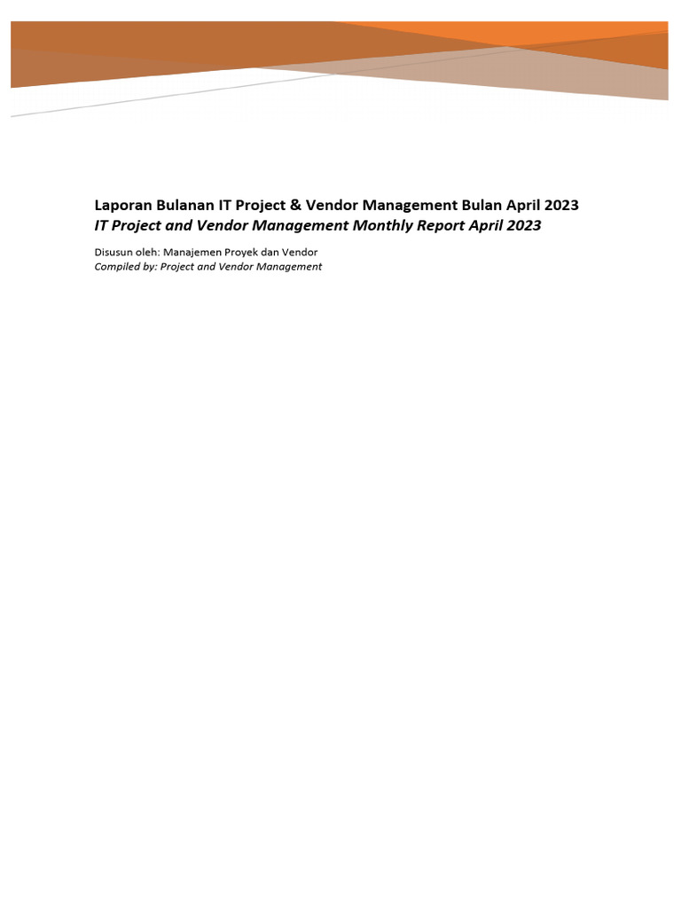 (Updated) Monthly Report SKMP - April 2023 Billingual - Signed | PDF | Debit Card | Service ...