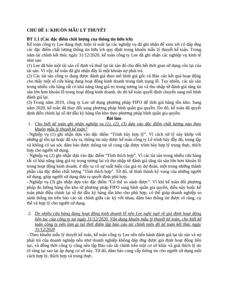 Toaz - Info Bai Tap Topic 1 PR | PDF