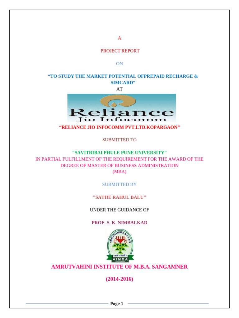 Rahul Sathe Final Project | PDF | Market (Economics) | Sampling (Statistics)