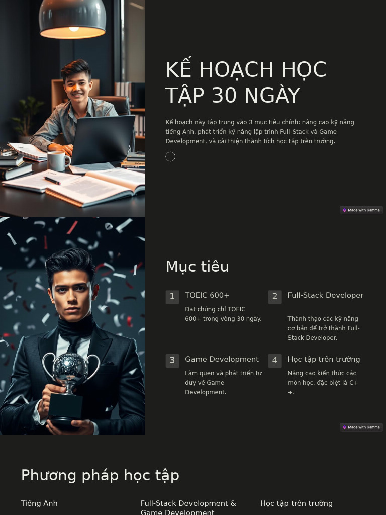 Ke-Hoach-Hoc-Tap-30-Ngay 1 | PDF