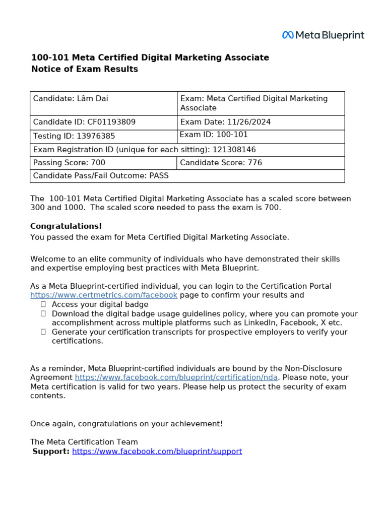 Meta Certified Digital Marketing Associate | PDF