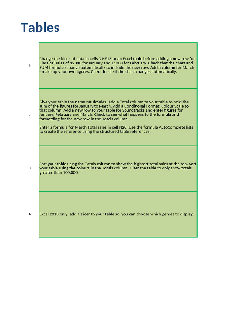 Advanced Excel Table Management | PDF | Microsoft Excel