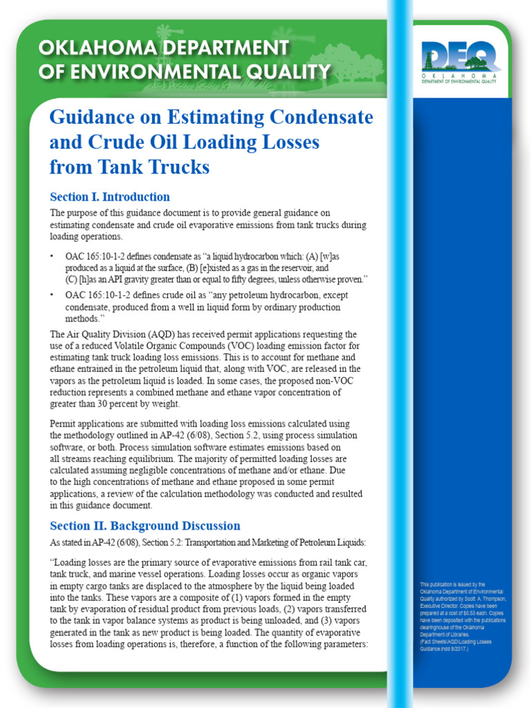 Ethane Emissions in Truck Loading Operations | PDF | Liquids | Petroleum