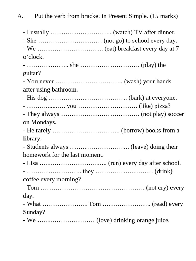 present-simple-and-continuous-past-simple-test-grammar-guides-tests ...