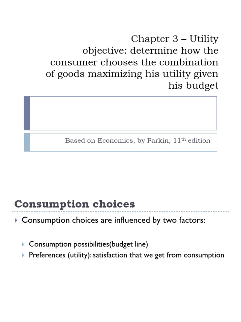 ECON 101 Ch. 3 Utility annotated (2) | PDF | Utility | Consumption ...