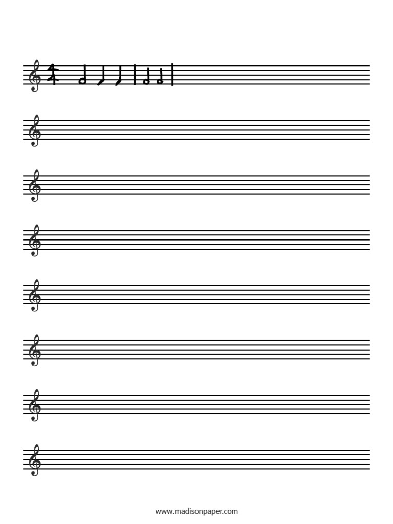 Printable Staff Paper | PDF