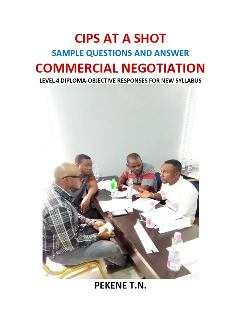 L4M5 Commercial Negotiation - L4M5-1 | PDF | Pricing | Procurement