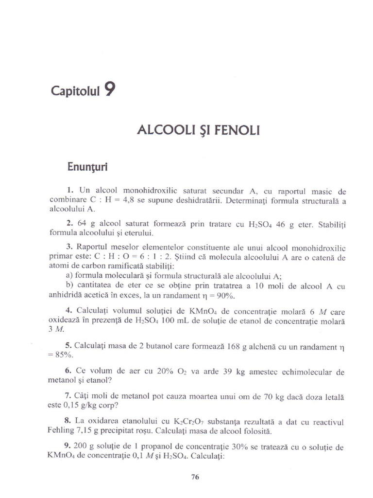 9.alcooli Si Fenoli Ruse Popescu | PDF
