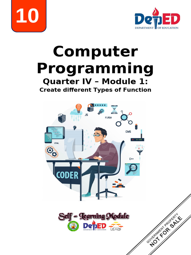 Ste Computer Programming Q4 Module 1 2 Pdf Parameter Computer Programming Control Flow
