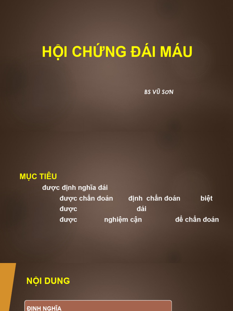 H I CH NG Đái Máu | PDF