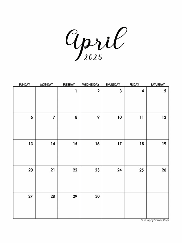 Printable Monthly Calendars 3 | PDF