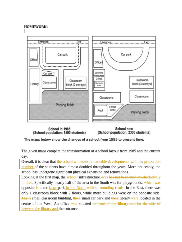 Writing Task 1.2 - Map | PDF