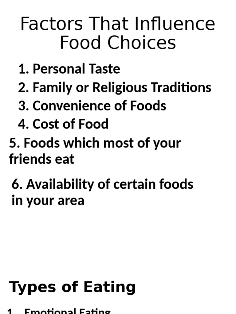 Developing Good Eating Habits | PDF