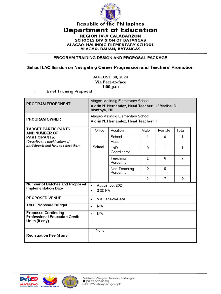 2024 2025 Slac Career Progression | PDF | Goal Setting | Learning