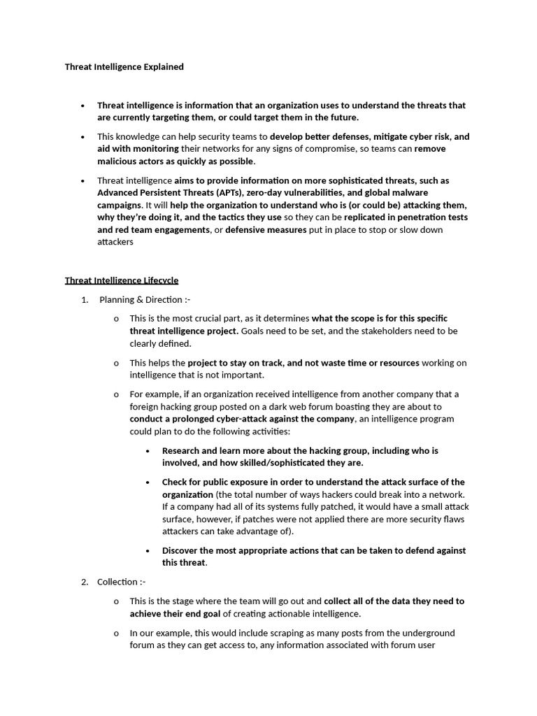 Intro To Threat Intelligence | PDF | Signals Intelligence | Security