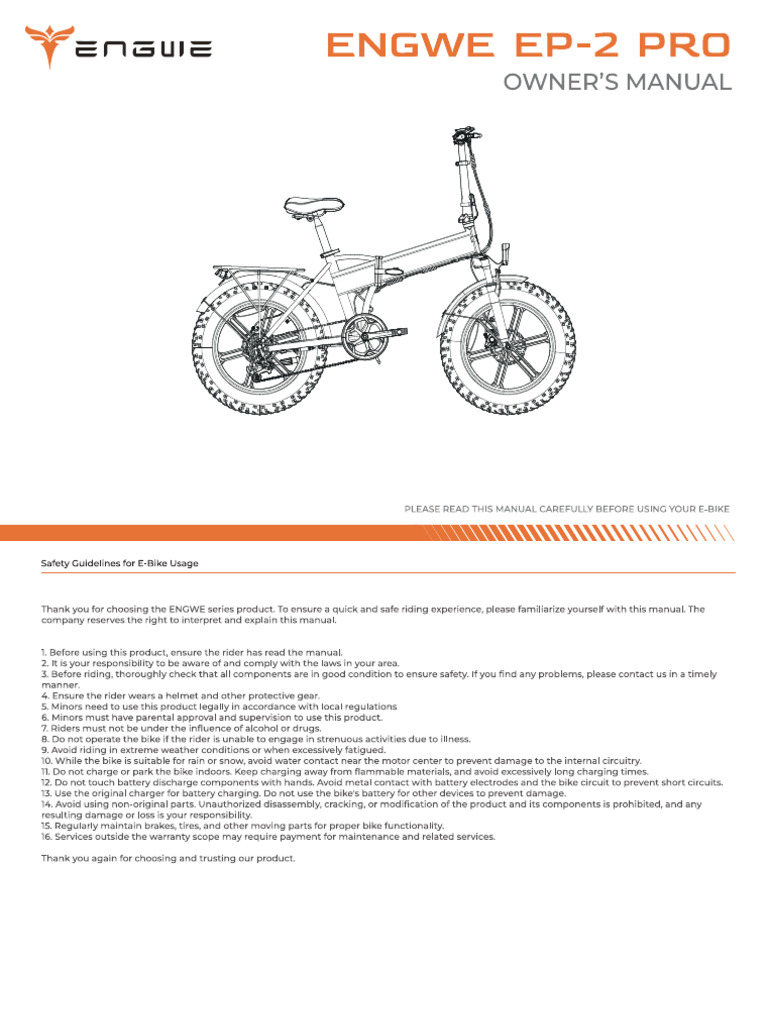 ENGWE EP 2 PRO Manual English | PDF