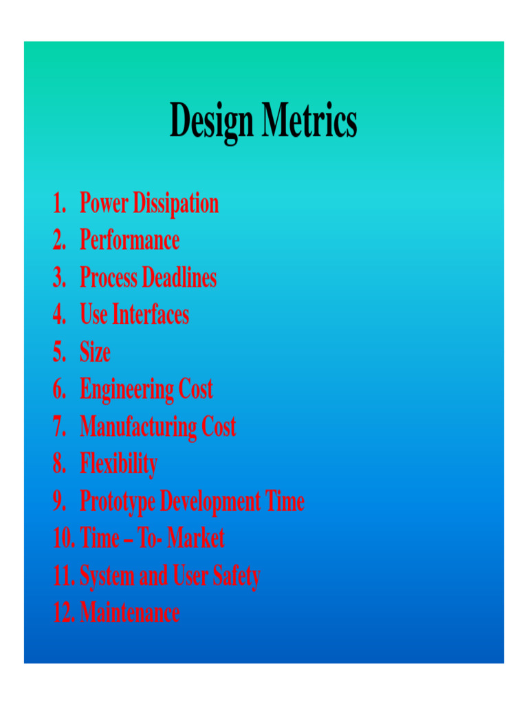 Unit-1 Design Metrics | PDF