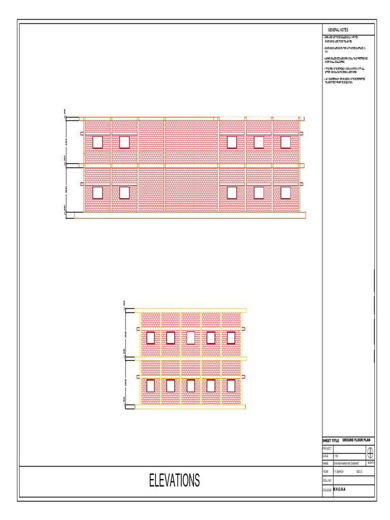 Ground Floor Plan and General Notes | PDF