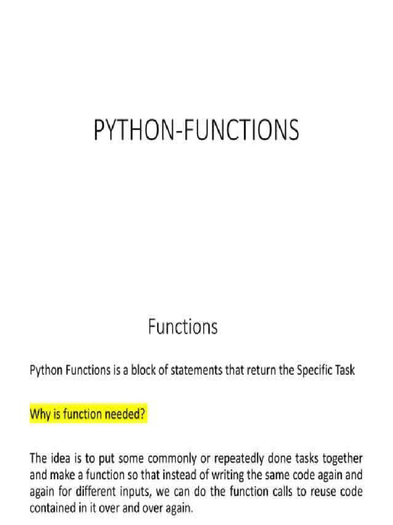 Functions | PDF