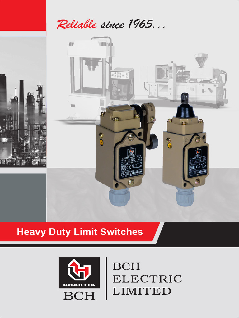BCH Heavy Duty Limit Switch Overview | PDF | Switch | Fuse (Electrical)