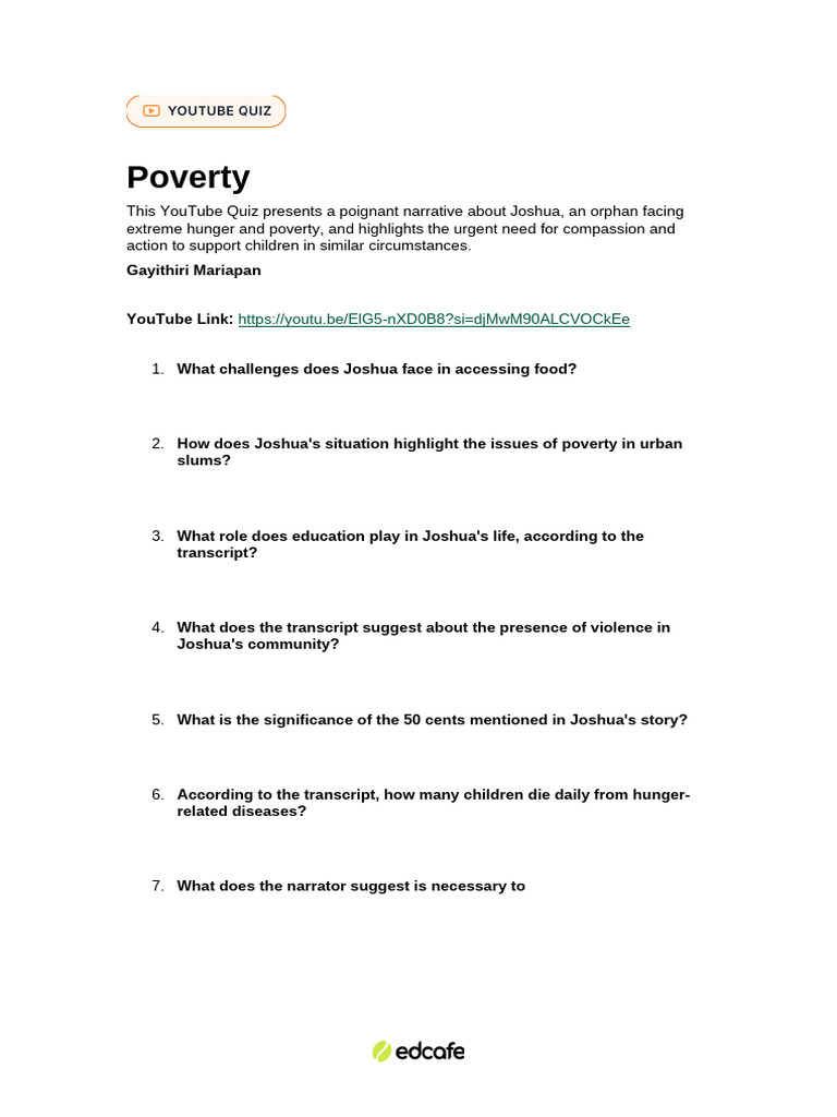 Poverty | PDF
