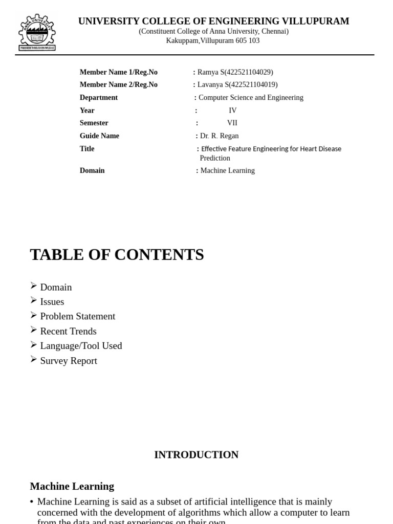 Zeroth Review Presentation | PDF | Machine Learning | Artificial Intelligence