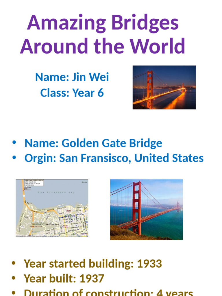 Amazing Bridges Around The World (Jin Wei) | PDF
