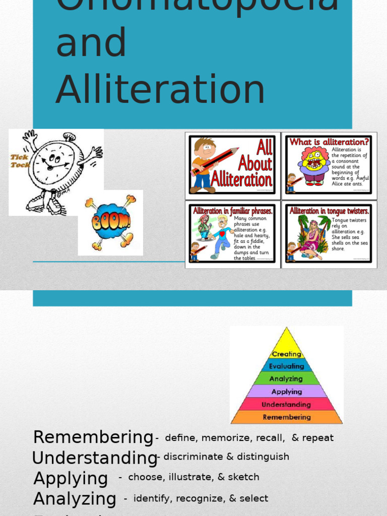 Onomatopoeia and Alliteration | PDF