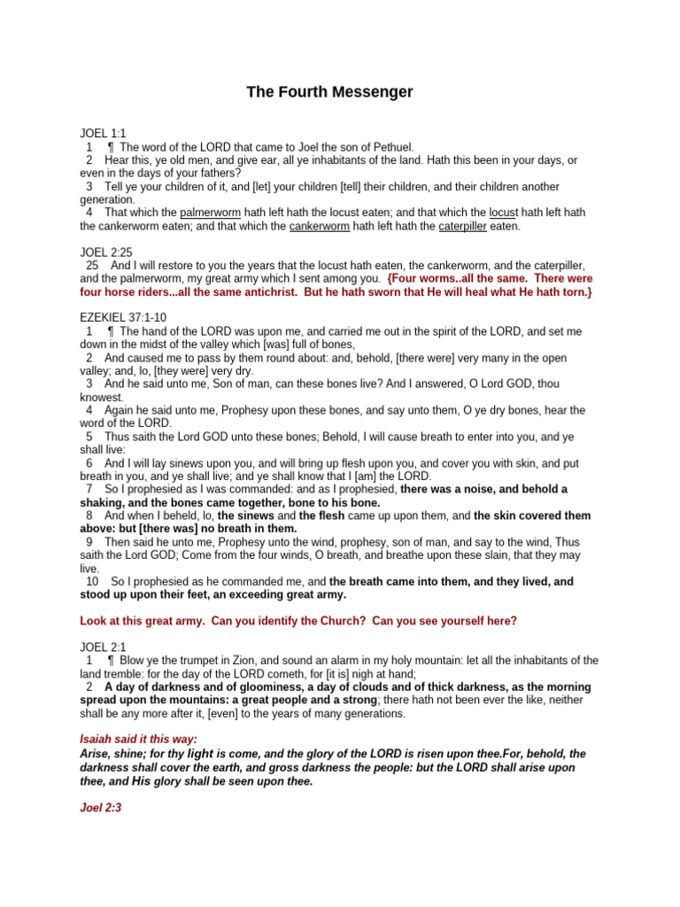Fourth Messenger | PDF | Prophets And Messengers In Islam | Jesus