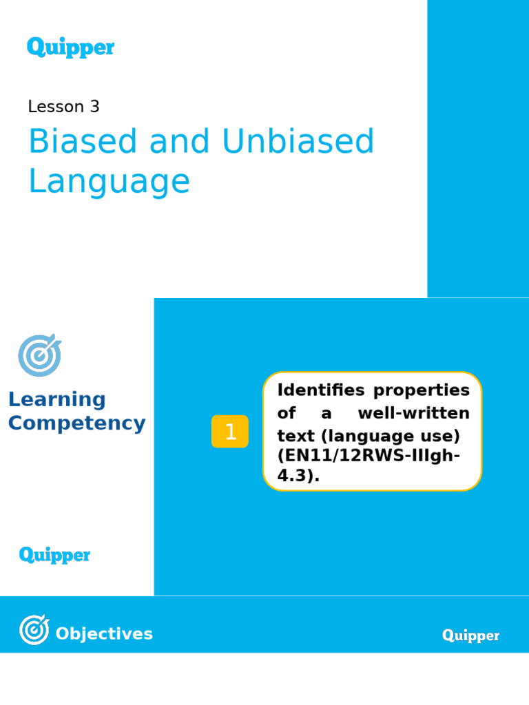 Unbiased Language in Communication | PDF | Bias | Disability