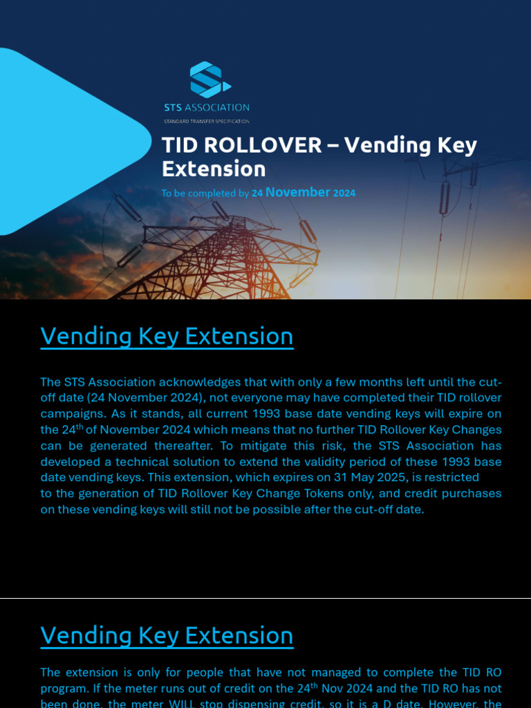 TID Rollover - Vending Key Extension - Riccardo Pucci | PDF