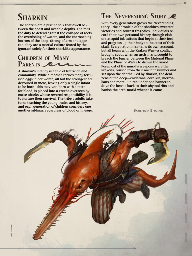 Sawshark Sharkin V0.1 Playtest Voidsea | PDF