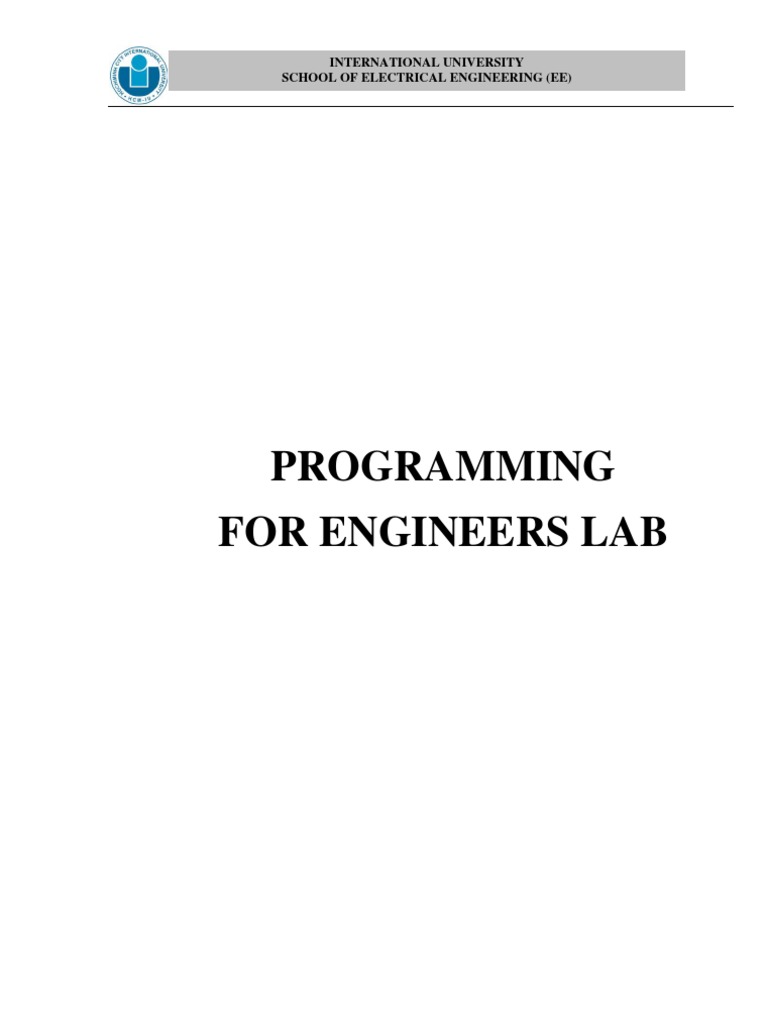 Programming For Engineers Lab | PDF | Subroutine | Pointer (Computer ...