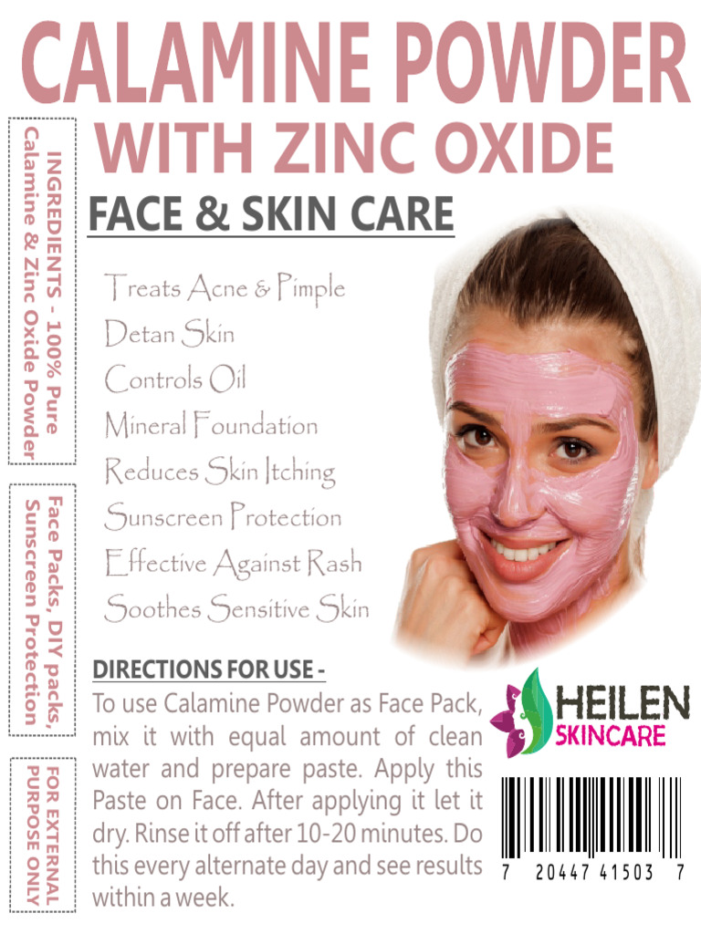Calamine With Zinc Oxide Front Sticker | PDF