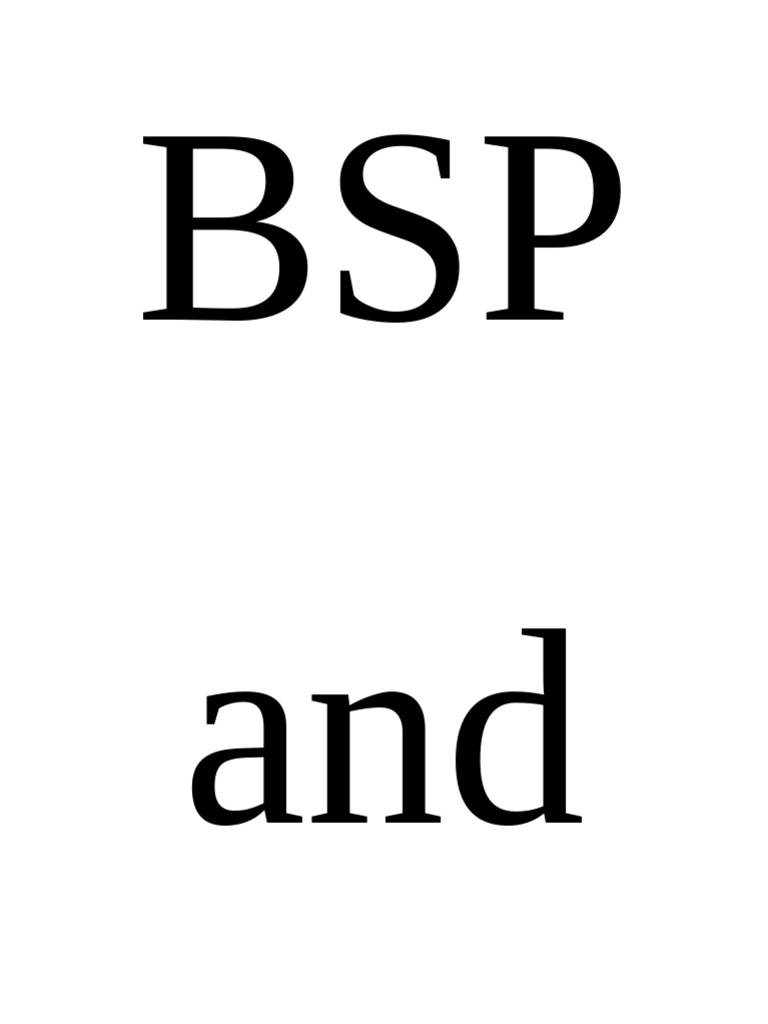 BSP and GSP 2024 | PDF